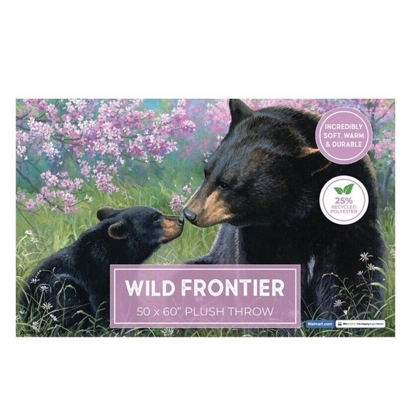 Wild Frontier | Bedding | Wilderness Plush Mama Bear And Cub Throw ...